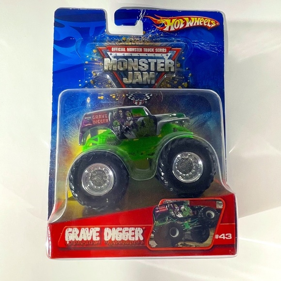 Hot Wheels | Toys | Rare Hot Wheels Monster Jam 206 Silver Grave Digger ...